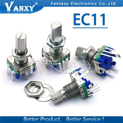 5pcs half plum axis rotary encoder handle length 15mm 20mm code