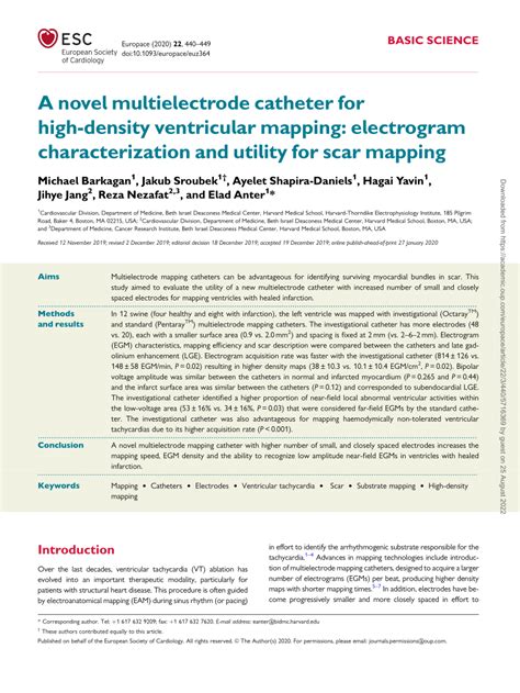 Pdf A Novel Multielectrode Catheter For High Density Ventricular