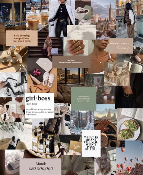 Girl Boss Vision Board Business Vision Board Vision Board Wallpaper