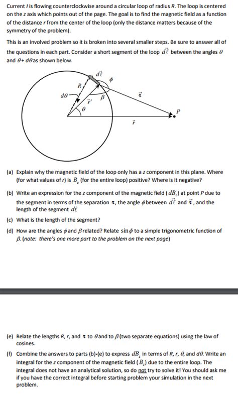 Current Is Flowing Counterclockwise Around A Circular