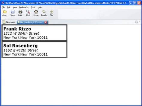 Your First CSS Style Sheet XML