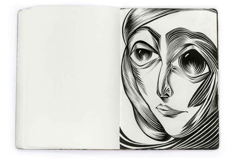 Faces And Figures Incredible Sketches By Paweł Ponichtera Daily Design Inspiration For