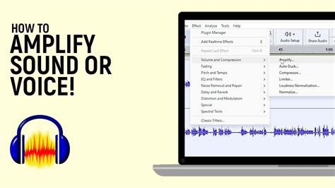 How To Amplify Sound In Audacity Software Youtube