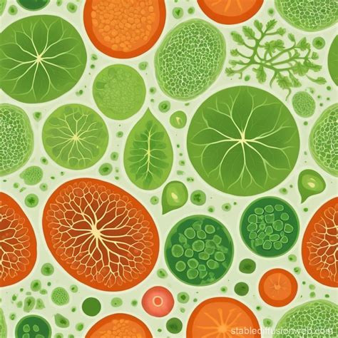 Simple Plant Cell Illustration Stable Diffusion Online