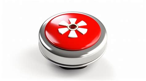Premium Photo Nuclear Launch Button Isolated On White Background