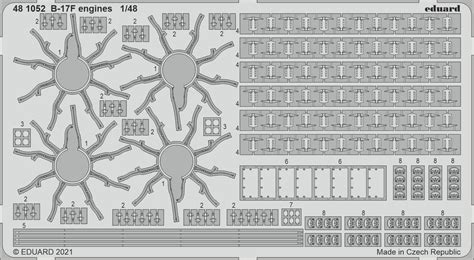 B 17f Engines 148 Eduard Store