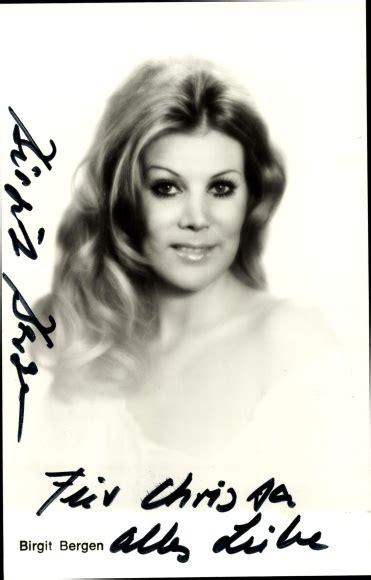 Ansichtskarte Postkarte Schauspielerin Birgit Bergen Portrait