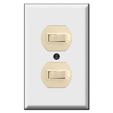 Vertical And Horizontal 3 Toggle Combo Wall Switch Plates