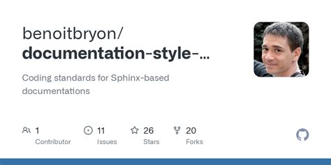Github Benoitbryondocumentation Style Guide Sphinx Coding Standards
