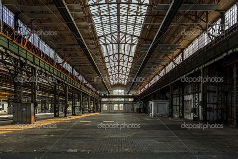 Abandoned Factory Interior Old Factory Industrial Interior Large