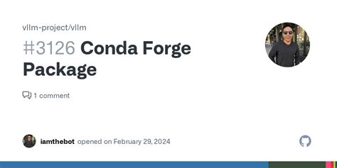 Conda Forge Package Issue Vllm Project Vllm GitHub
