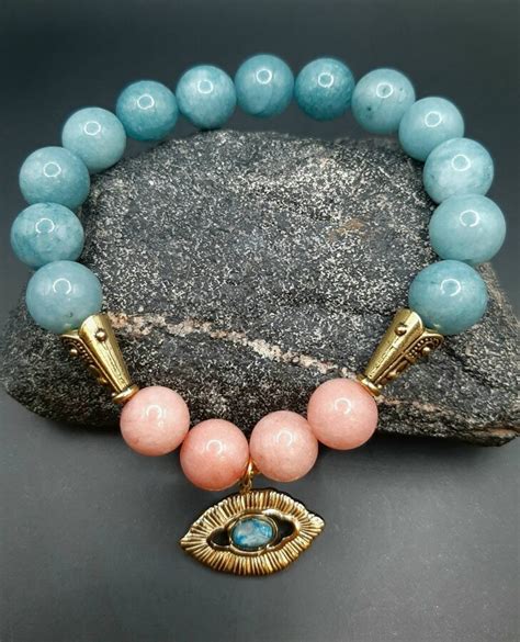 Kalcīts Zeltītas Detaļas Akm 10 Mm 18 Cm Rokassprādzes Un Aproces Ināras Krūmiņas Rotu