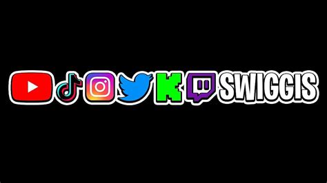 Social Media Lower Thirds Overlay For Twitch Kick Twitter Tiktok