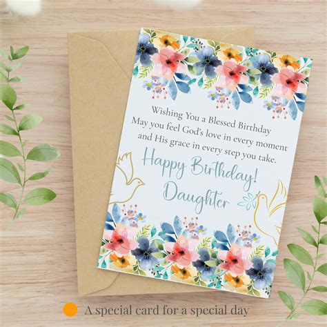 Christian Birthday Card For Daughter Faith Based Daughter Birthday Card