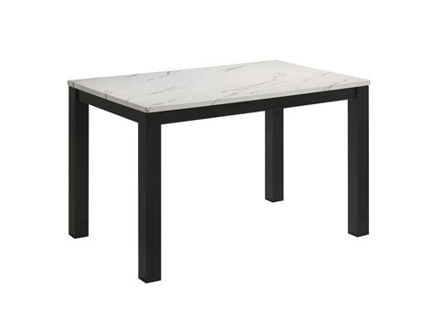 Crown Mark Resia 2120t 3048 Transitional Compact Dining Table With Faux