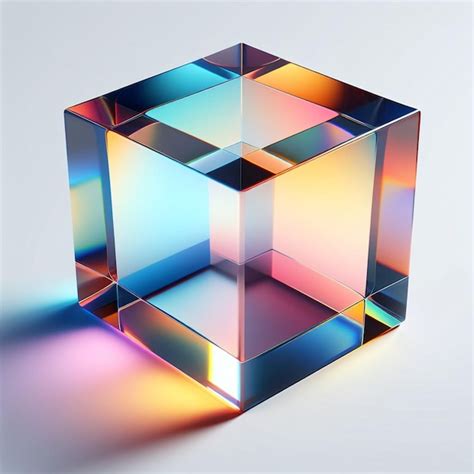 Premium Photo The Crystal Cube