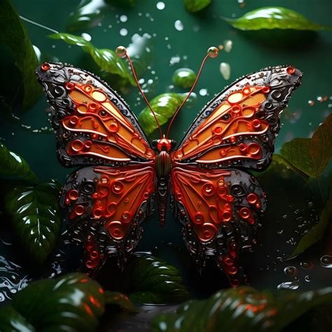 Hermosa Mariposa Con Un Diseño Detallado Foto Gratis