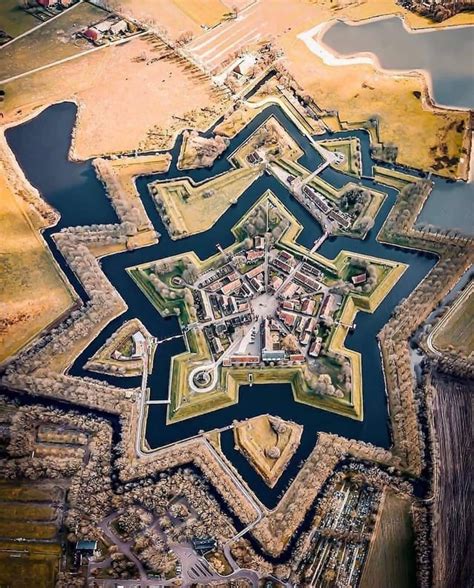Fort Bourtange Located In The Village Of Bourtange In Groningen