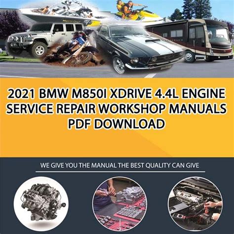 2021 Bmw M850i Xdrive 4 4l Engine Service Repair Workshop Manuals Pdf Download Service Manual