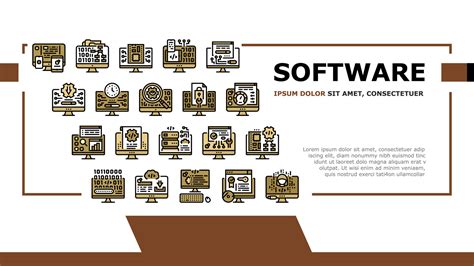 Software Program Development Landing Header Vector 18775489 Vector Art At Vecteezy