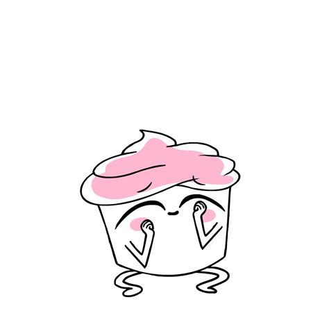 Excited Cupcake Sticker By Buzzfeed Animation For Ios And Android Giphy