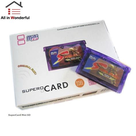อะแดปเตอร์ตลับเกมส์ Super Card And Sd Flash Card 2 Gb สําหรับ Gb Gba Sp