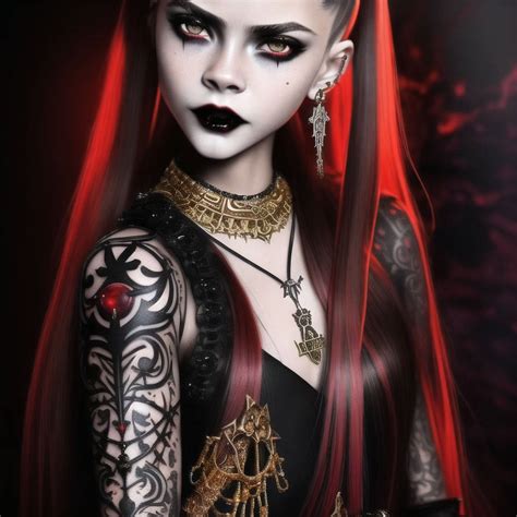 Vampire Girl Portrait Dark Fantasy 17 By Punkerlazar On Deviantart