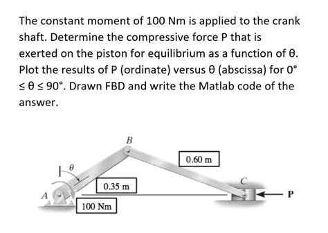Matlab Please Write A Matlab Code And Drawn Fbd The Constant Moment Of