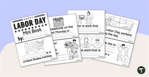 Labor Day Mini Book Teach Starter