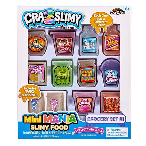 Cra Z Art Slime Mini Mania Slimy Foods Assorted Colors 60026 4 Image 1