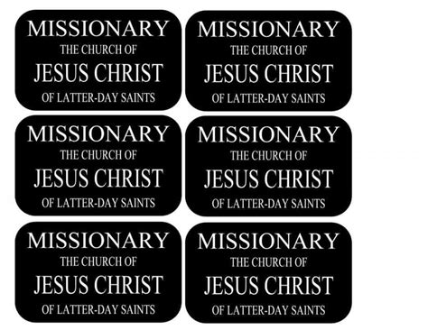 Free Printable Missionary Name Tags Download Free Printable Missionary