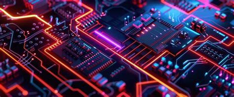 Premium Photo Technology Abstract Virtual Processing Circuits