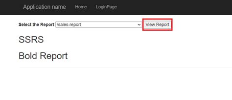 Verifying The Rendering Of Bold Reports And Ssrs Report Viewer A