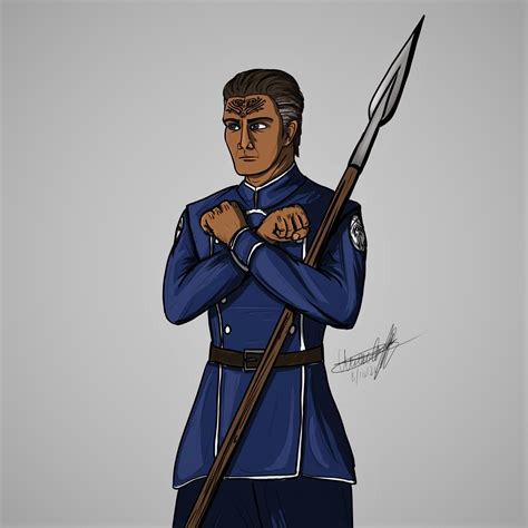 Cosmere Inktober Day 8 Salute Skar From Bridge Four Rstormlight