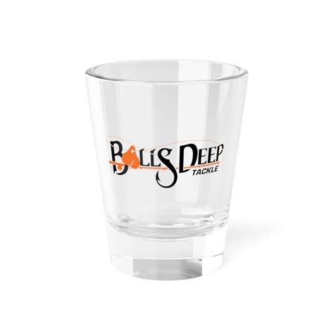 Balls Deep Signature Logo Shot Glass Balls Deep Tackle
