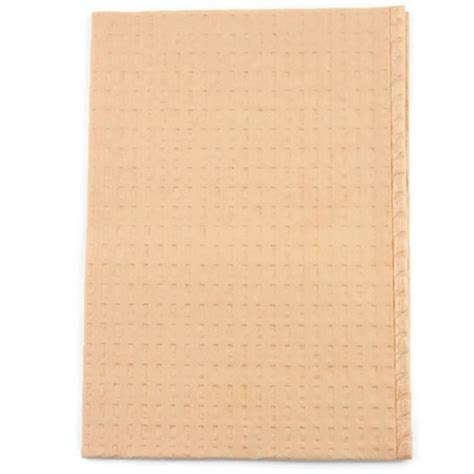 Tidi 13 X 18 Peach 2 Ply Tissue Poly Bib Towel 917468