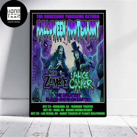 Alice Cooper Too Close For Comfort Timeline Fan Ts Home Decor Poster