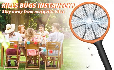 Luojibie Electric Fly Swatter Bug Zapper Racket Rechargeable Mosquito Zapper