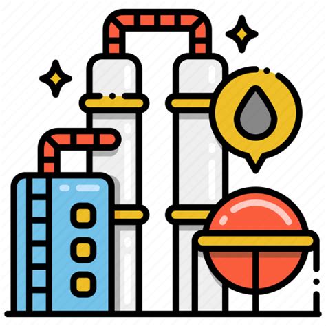 Oil Refinery Industry Manufacture Icon Download On Iconfinder