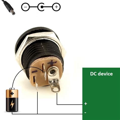 55mm X 21mm Dc Power Socket Chassis Mount Diy Hifi Supply