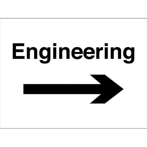 Engineering Arrow Right Sign From Key Signs Uk