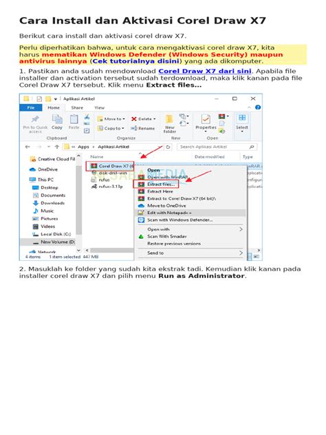 Cara Install Dan Aktivasi Corel Draw X7 Pdf