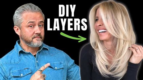 Easy Diy Layered Haircut Anyone Can Do Diy Hair Layers Diy Haircut