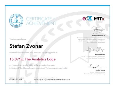 Analytic Edge Certificate Pdf