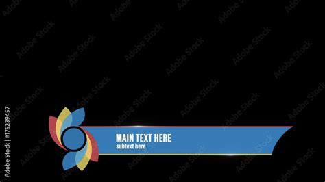 Simple Flower Lower Third Stock Template Adobe Stock
