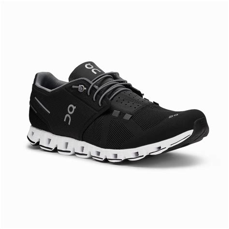 On Cloud Mens Road Running Shoes Black White Outlet Bangkok