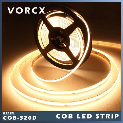 Lightlab Cob 320d Dc12v Continuous Dot Free Led Strip Light 5meter Shopee Malaysia