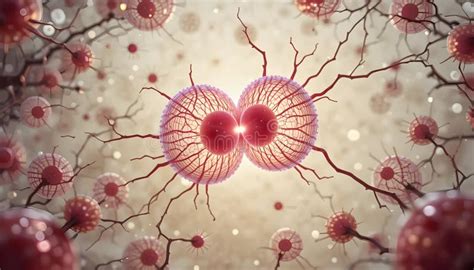 Cell Division Binary Fission Stock Illustration Illustration Of