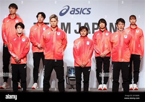 Japanese Olympic And Paralympic Athletes Wearing New Official Uniform