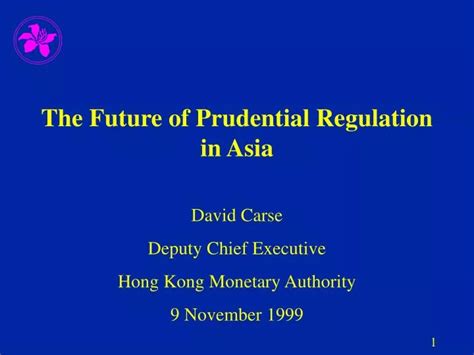 Ppt The Future Of Prudential Regulation In Asia Powerpoint